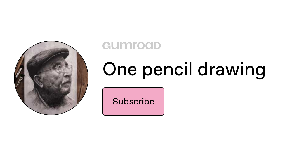 One pencil drawing