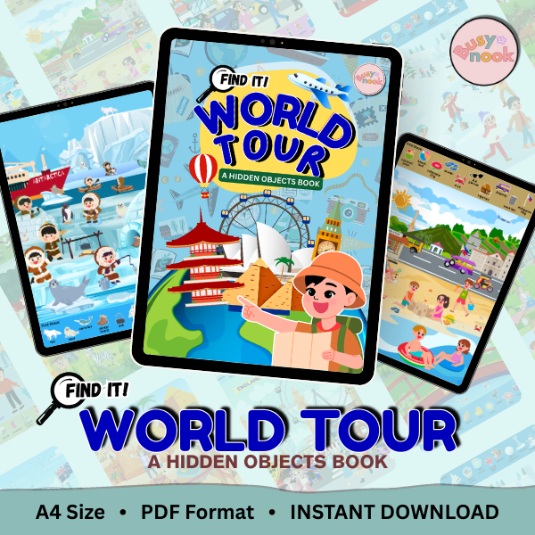 Hidden Objects Adventure Pack for Kids Ages 6–10 | Printable Seek and ...