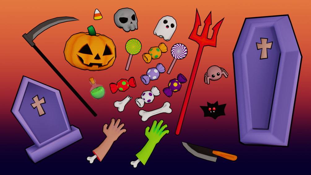 Halloween Set - Throwable Objects