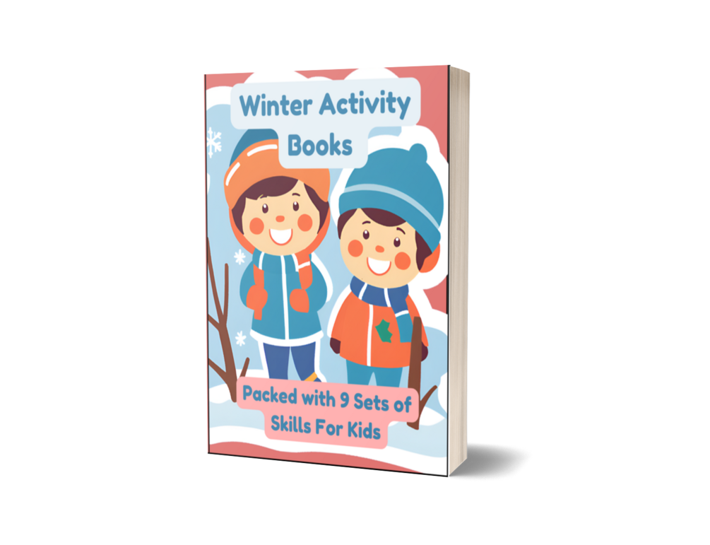 Winter Activity Book for Kids KDP Interior and Cover Page