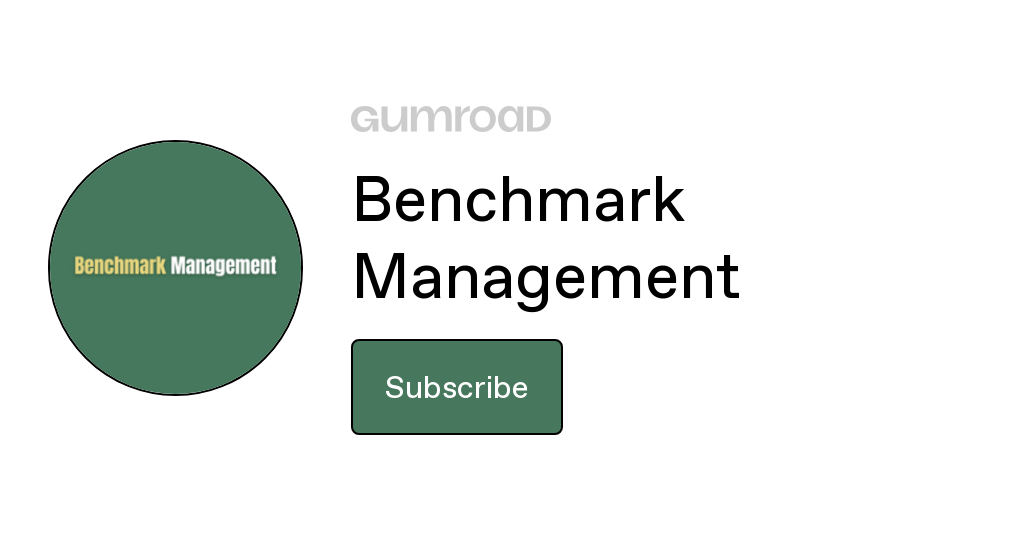 Benchmark Management