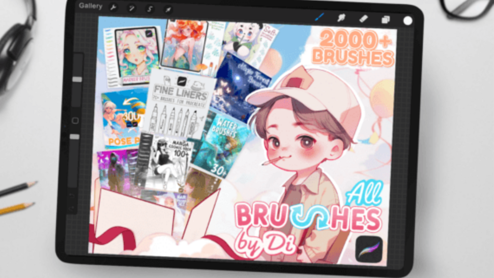 Over 2000 Procreate Brushes Whole Store Bundle Textures Stamps Brushes
