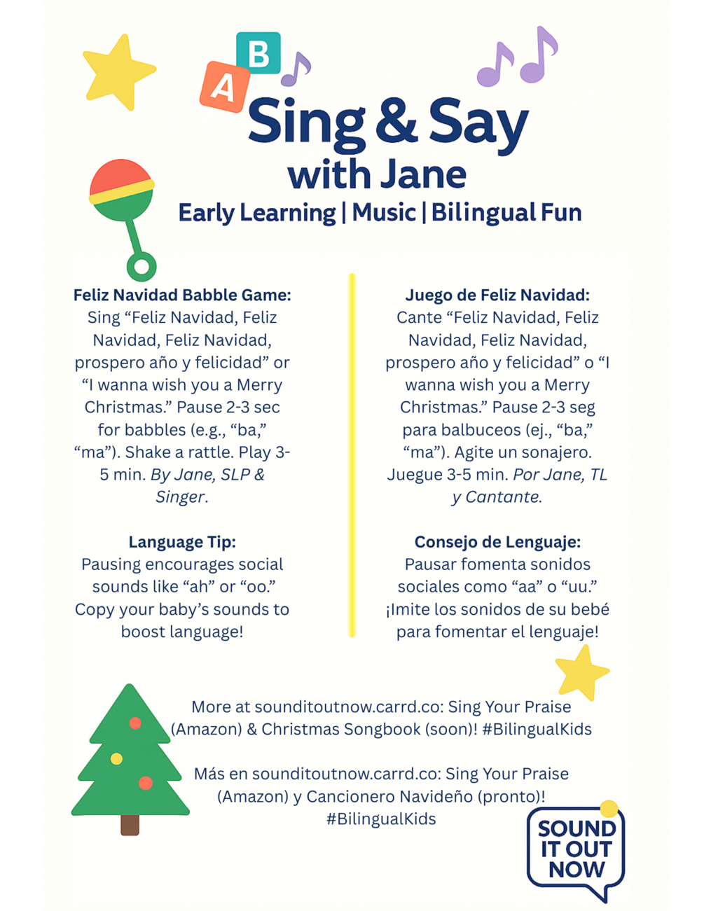 Bilingual Activity Pack for Babies (English/Spanish)