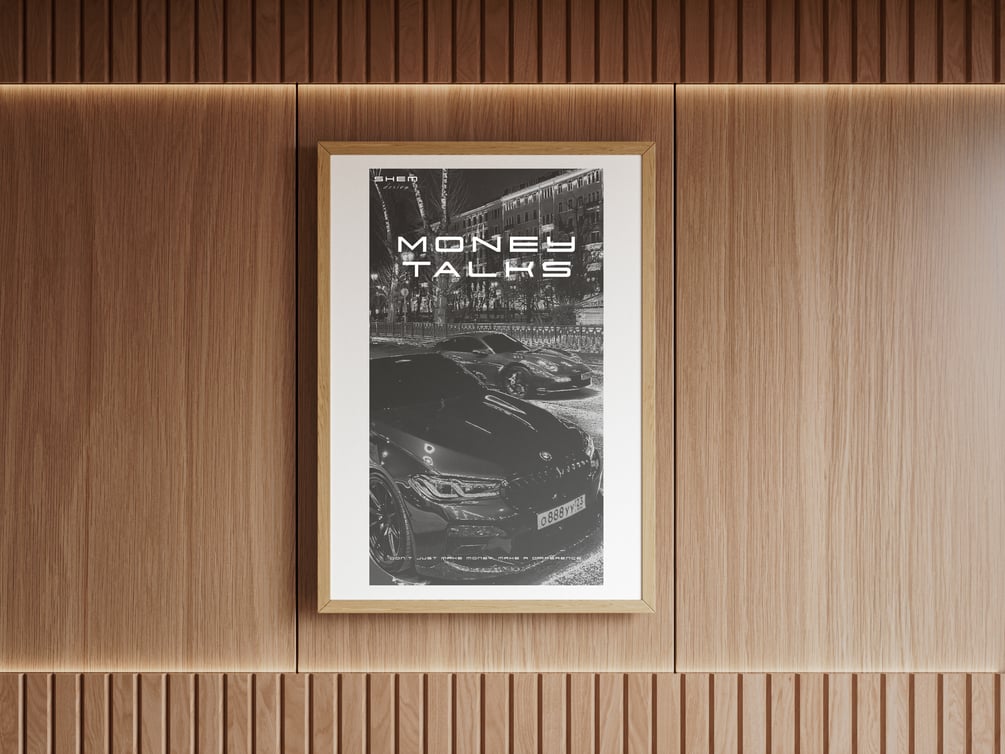 High Res. Poster Of a Money Talks: Let Your Hustle Speak for Itself ...