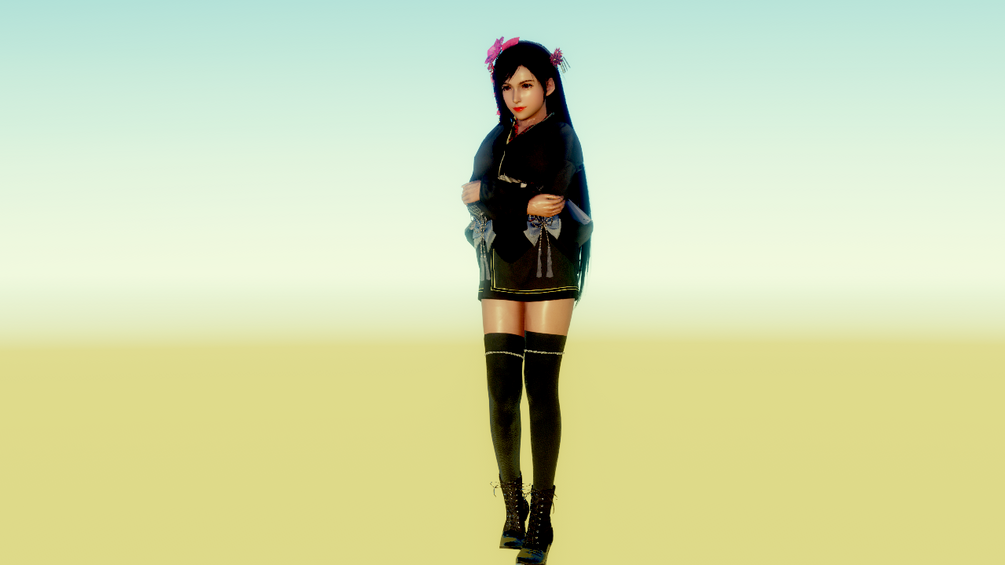 HS1 ff7re tifa costume mod