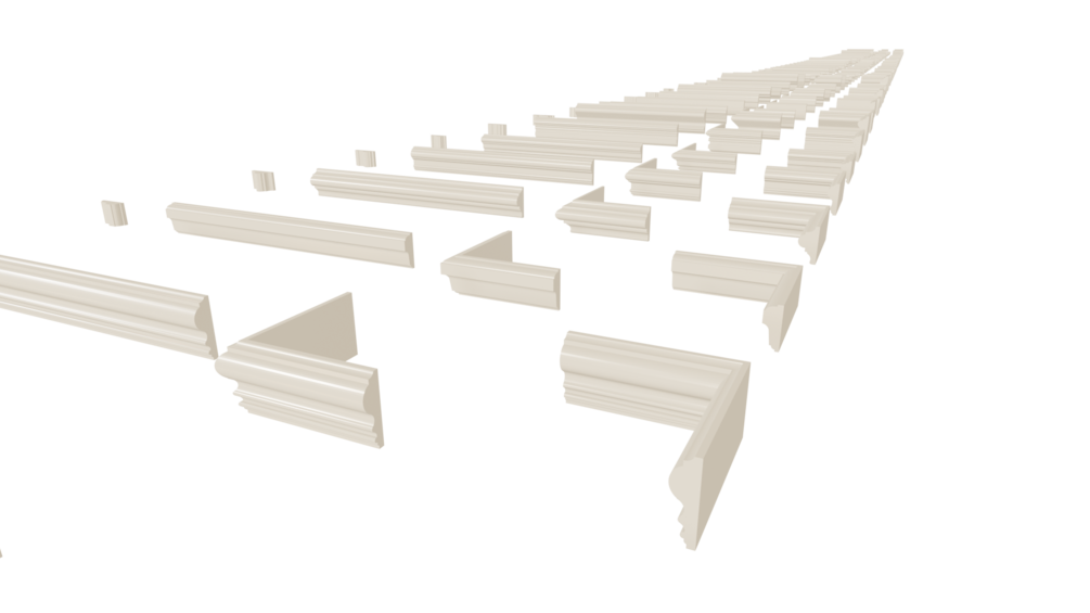 54 Individual Dado Rail Profile Architecture Pack v1.1 (profiles ...