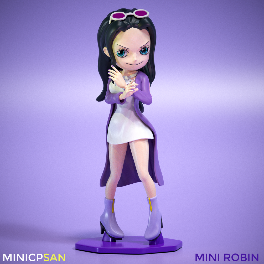 Mini Nico Robin Stampede Outfit 03 - One Piece Anime Figure - 3D Printing