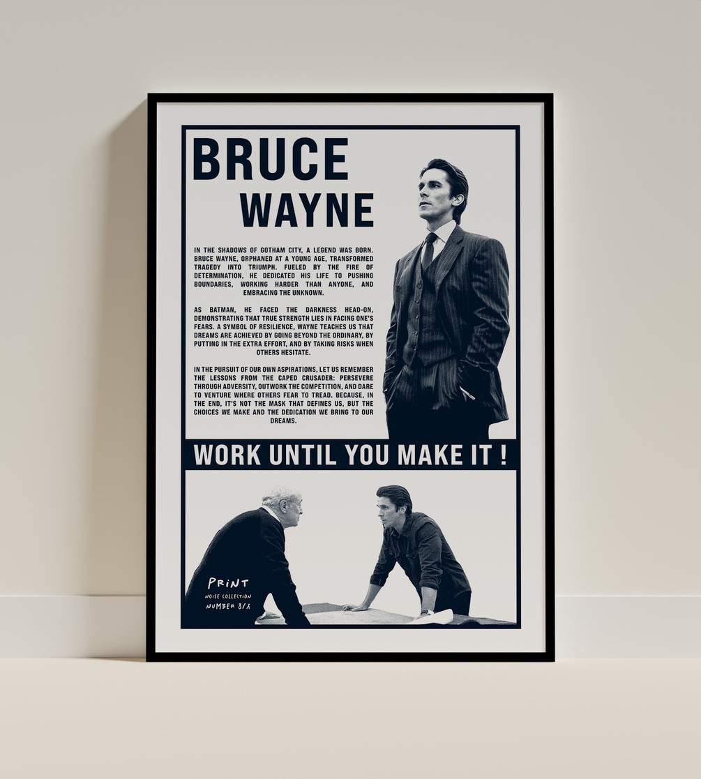 Poster BRUCE WAYNE 8/X BLUE