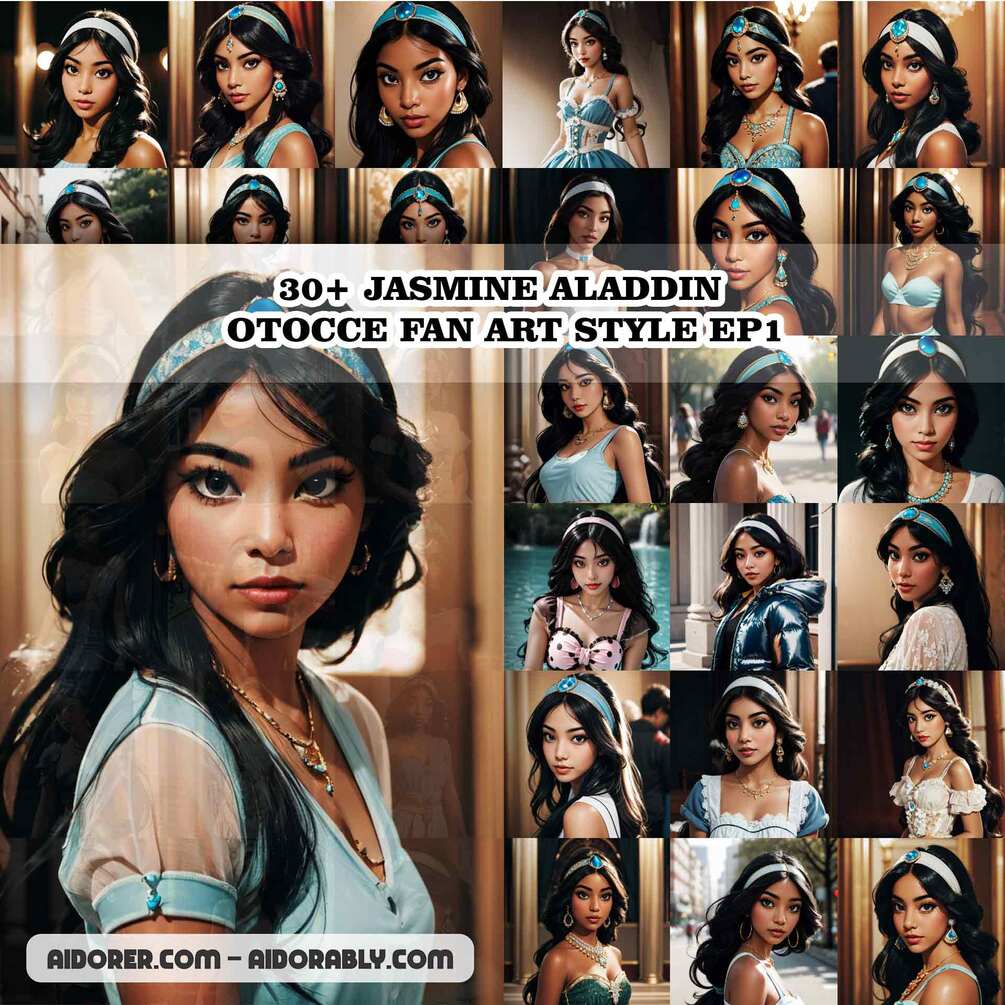 30+ JASMINE ALADDIN OTOCCE FAN ART STYLE EP1