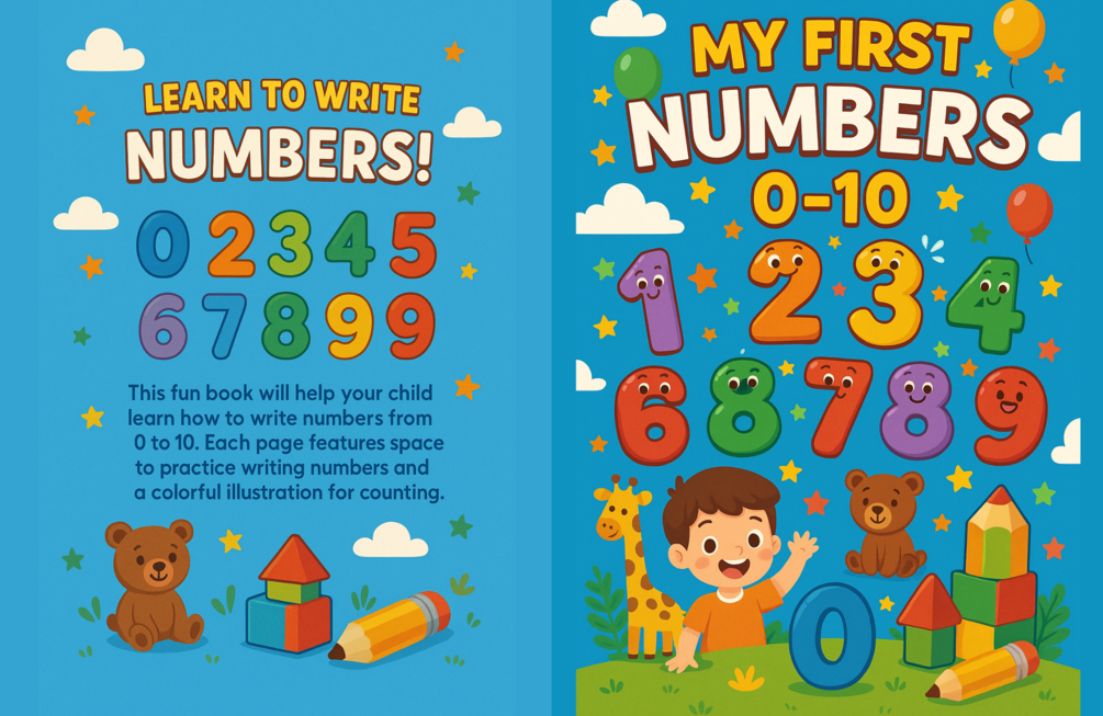 My First Numbers 0–10 – Printable Kids Learning Book