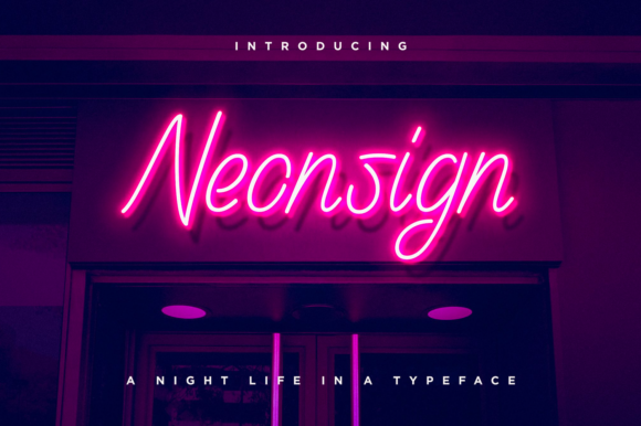 Neon Sign Font