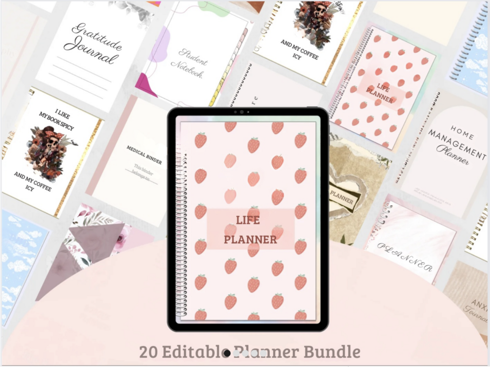 20 Editable Planners Bundle