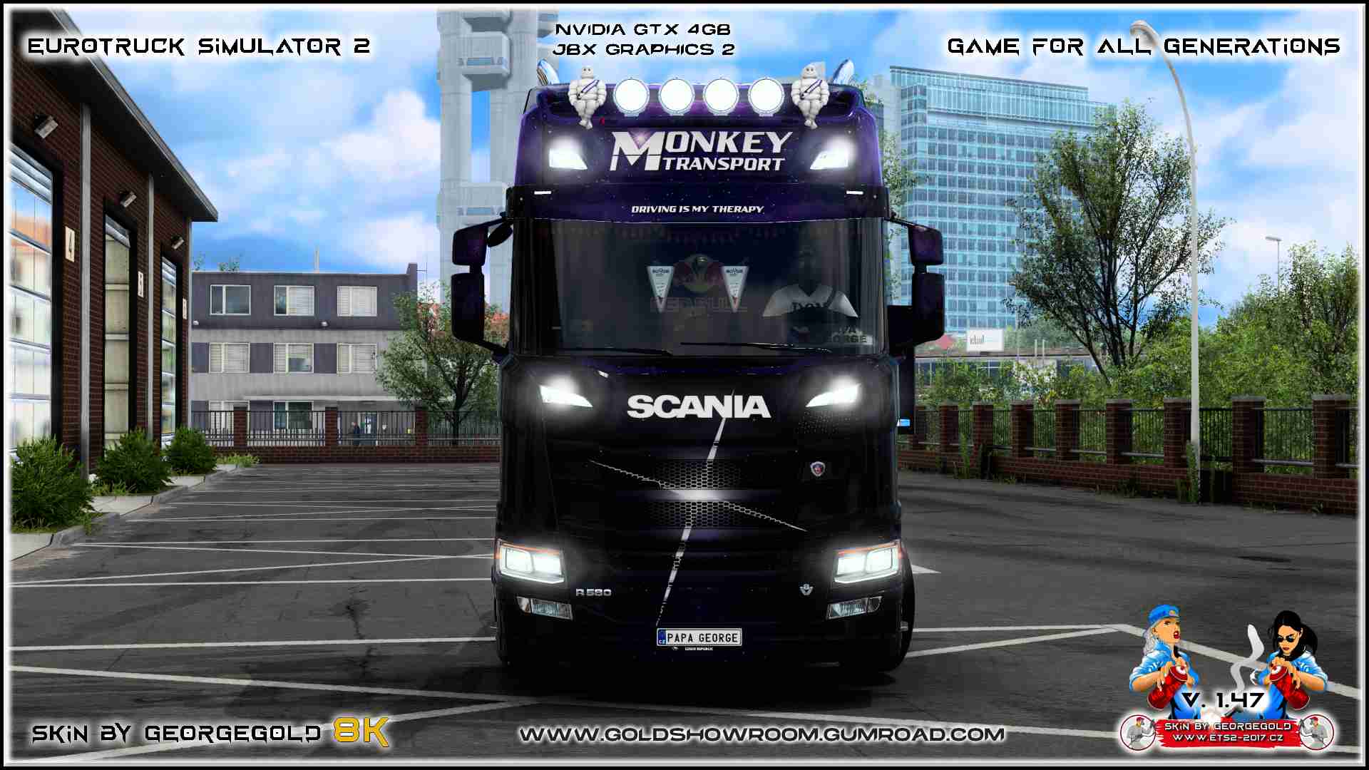 ETS 2 Skin Scania R NG Monkey Transport