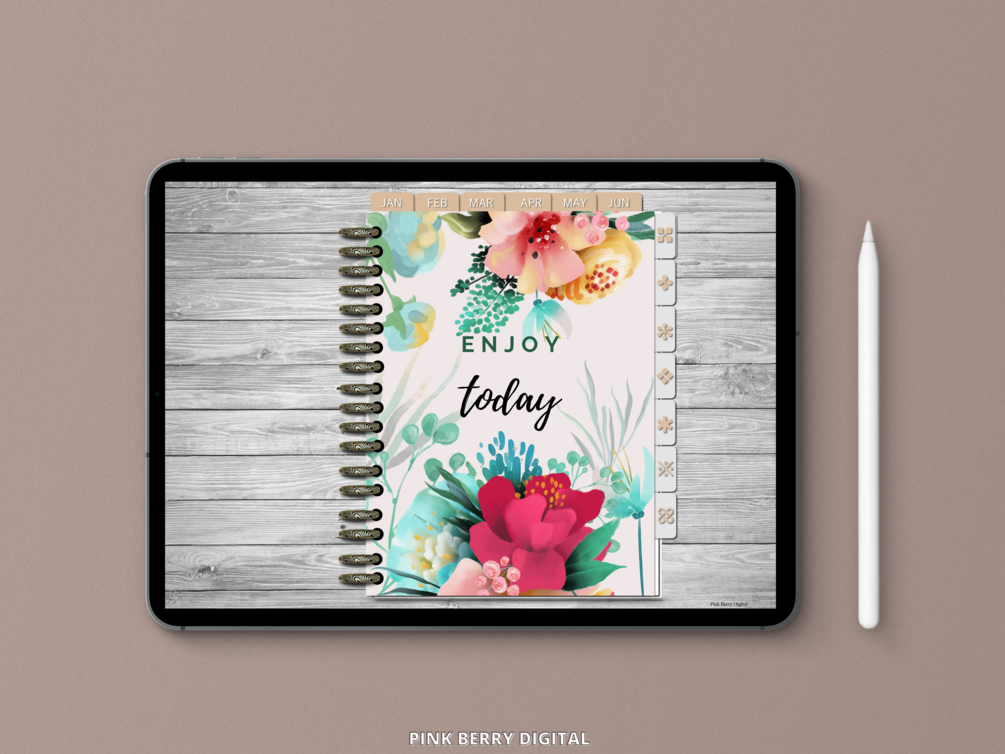 Undated Digital Life Planner And Sticker Book | Complete Planner