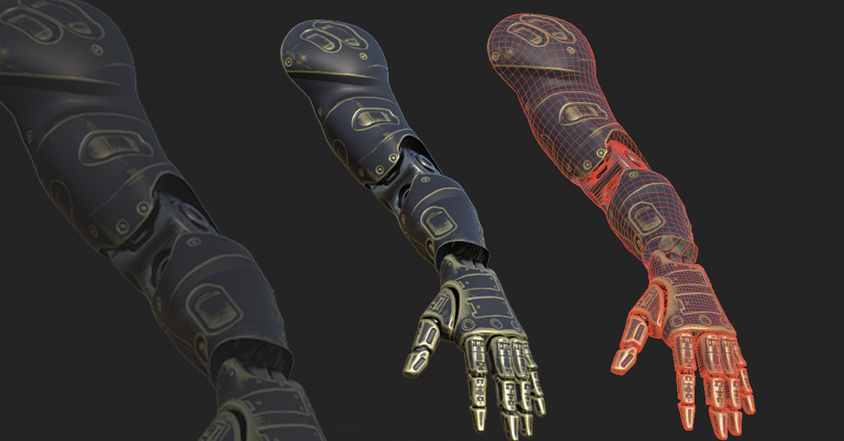 30 SCIFI ARMS with 4k Textures and UVS for ALL Softwares | .fbx .obj ...
