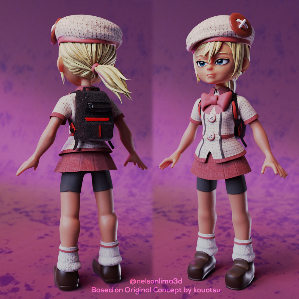 Tuff Girl (concept by kouotsu) Rig ready blend file