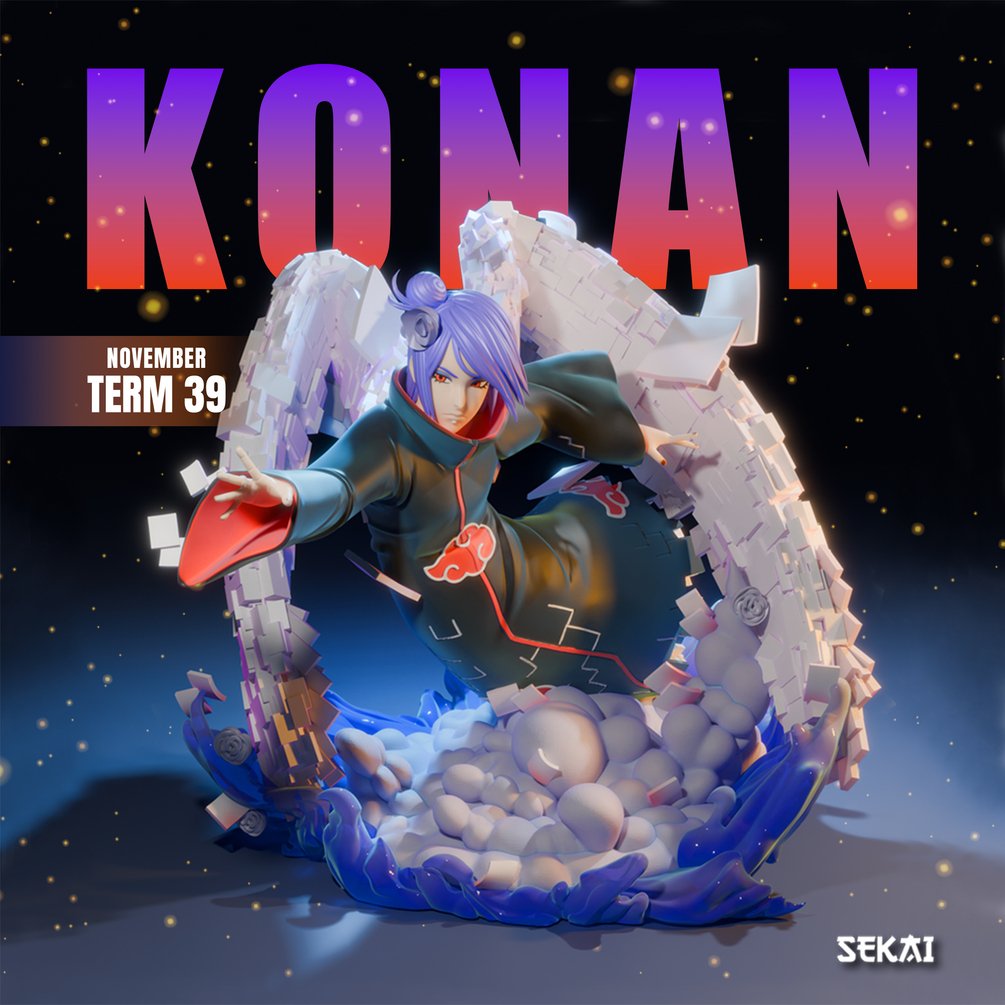 Konan Sculpture and Bust - Sekai 3D Models - Tested and Ready for 3D ...