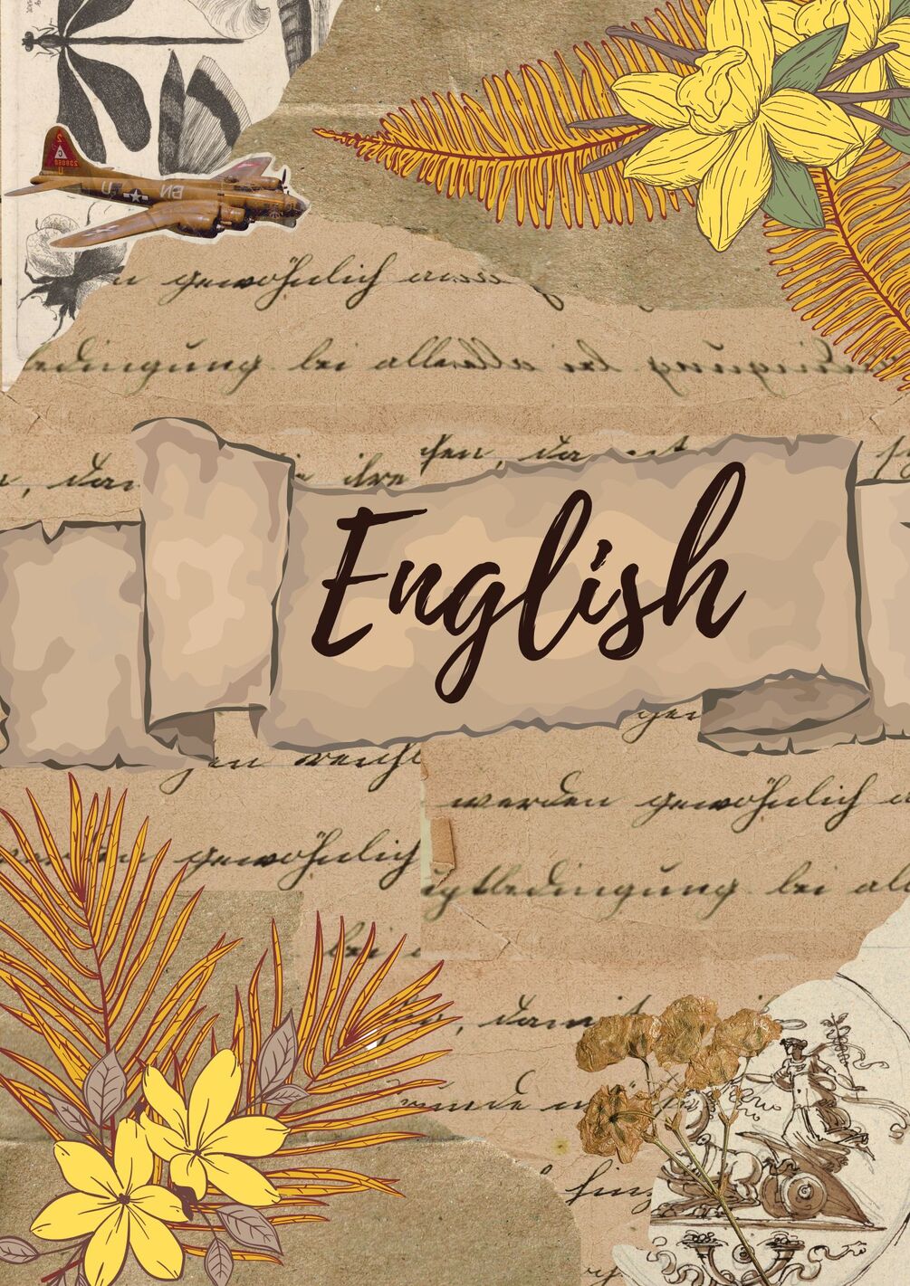 Vintage English Portfolio Cover