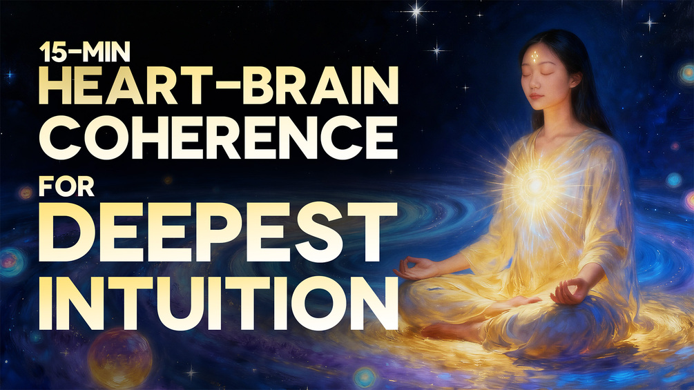 15-Minute Heart-Brain Coherence for Deepest Intuition | Male & Female ...