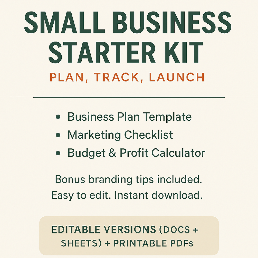 The Small Business Starter Kit (Plan, Track, Launch)