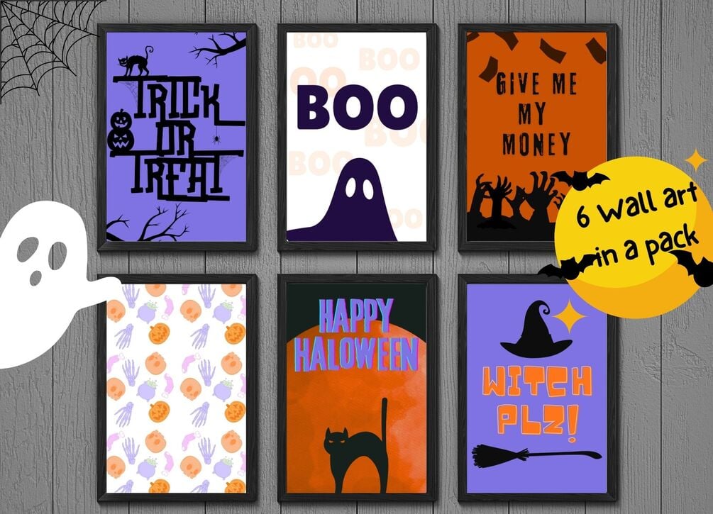Printable Haunted Halloween Wall Art – Spooky Gothic Decor
