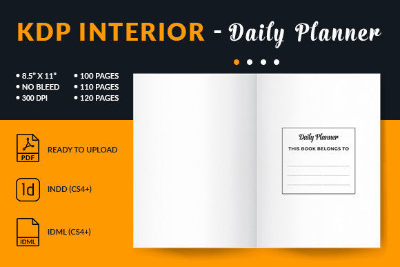 Daily Planner 8.5x11 Inches - KDP Interiors