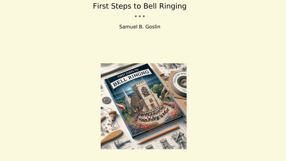 First Steps to Bell Ringing
