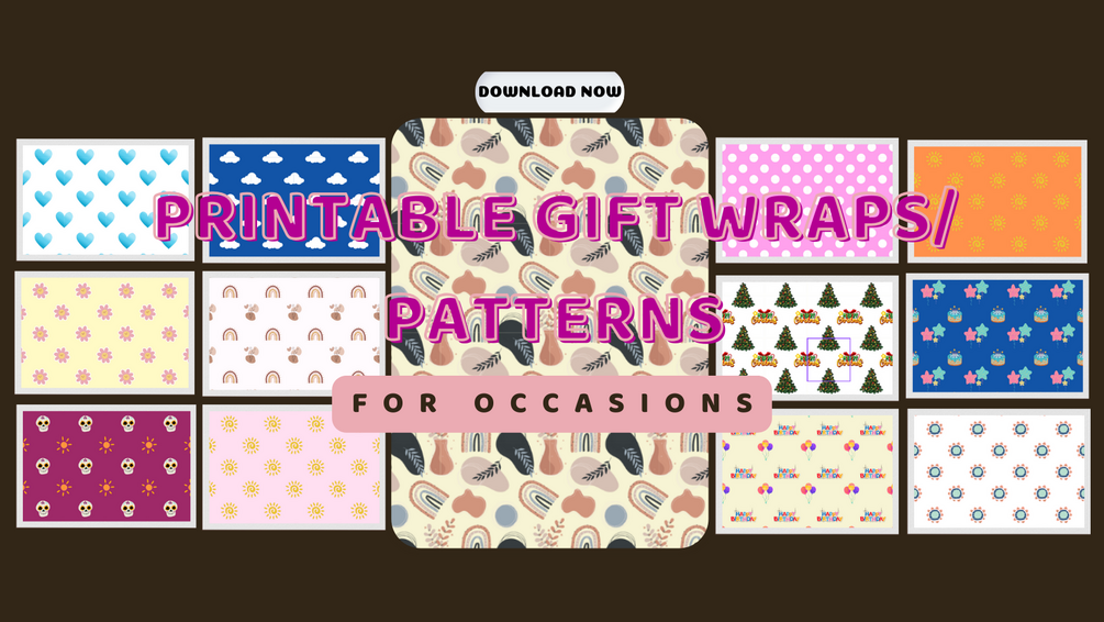 63 pages Printable Wallpaper, Gift Wrapper, Cover Art, Social Media ...