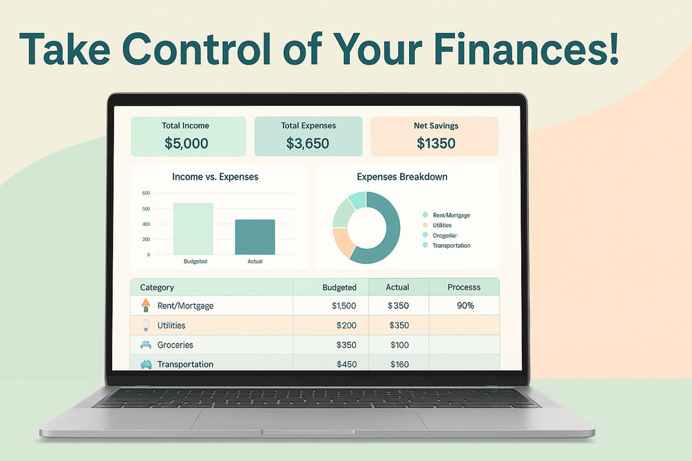 Premium Budget Boss Planner | Editable Excel Budget Spreadsheet | Track ...