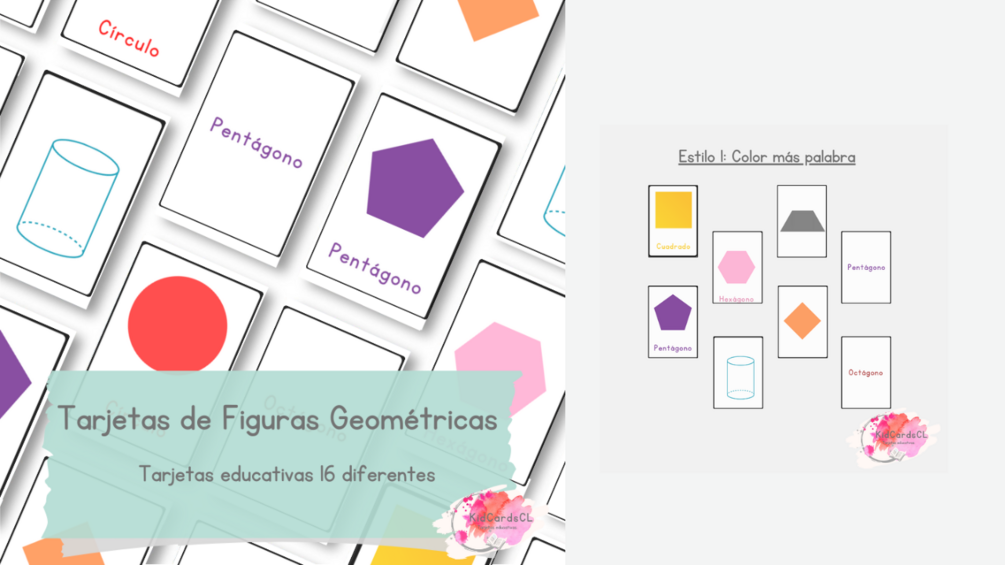 Tarjetas de figuras geométricas, Flashcards educativas - Descarga ...