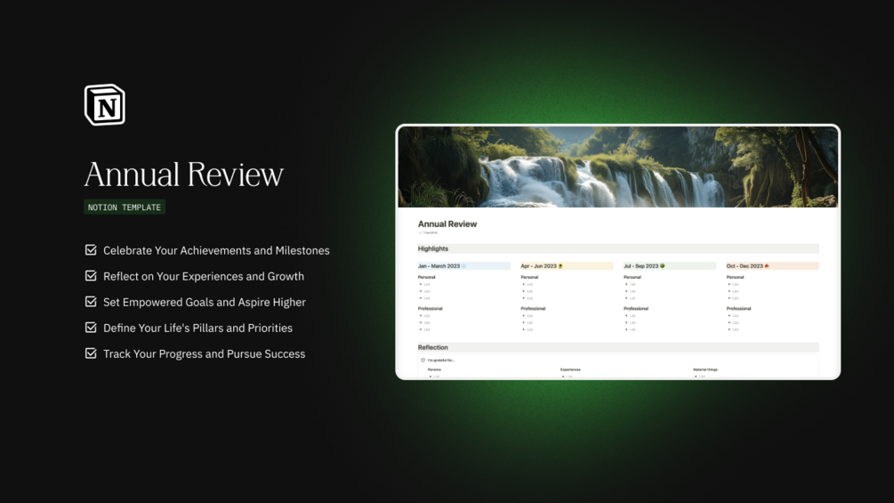 Annual Review - Notion Template