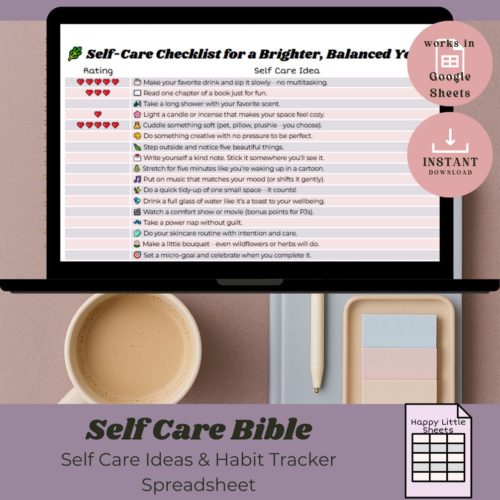 Self Care Bible | Daily Self Care Habit Tracker & Routine Planner ...