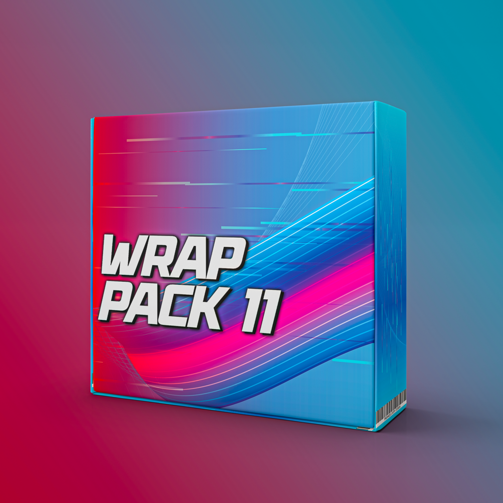 Neon Velocity - Wrap Design Pack 11 - Blue Cyan Red Livery (4K Textures)