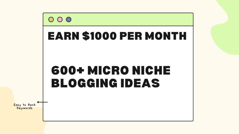 Free Untapped Micro Niche Blogging Ideas
