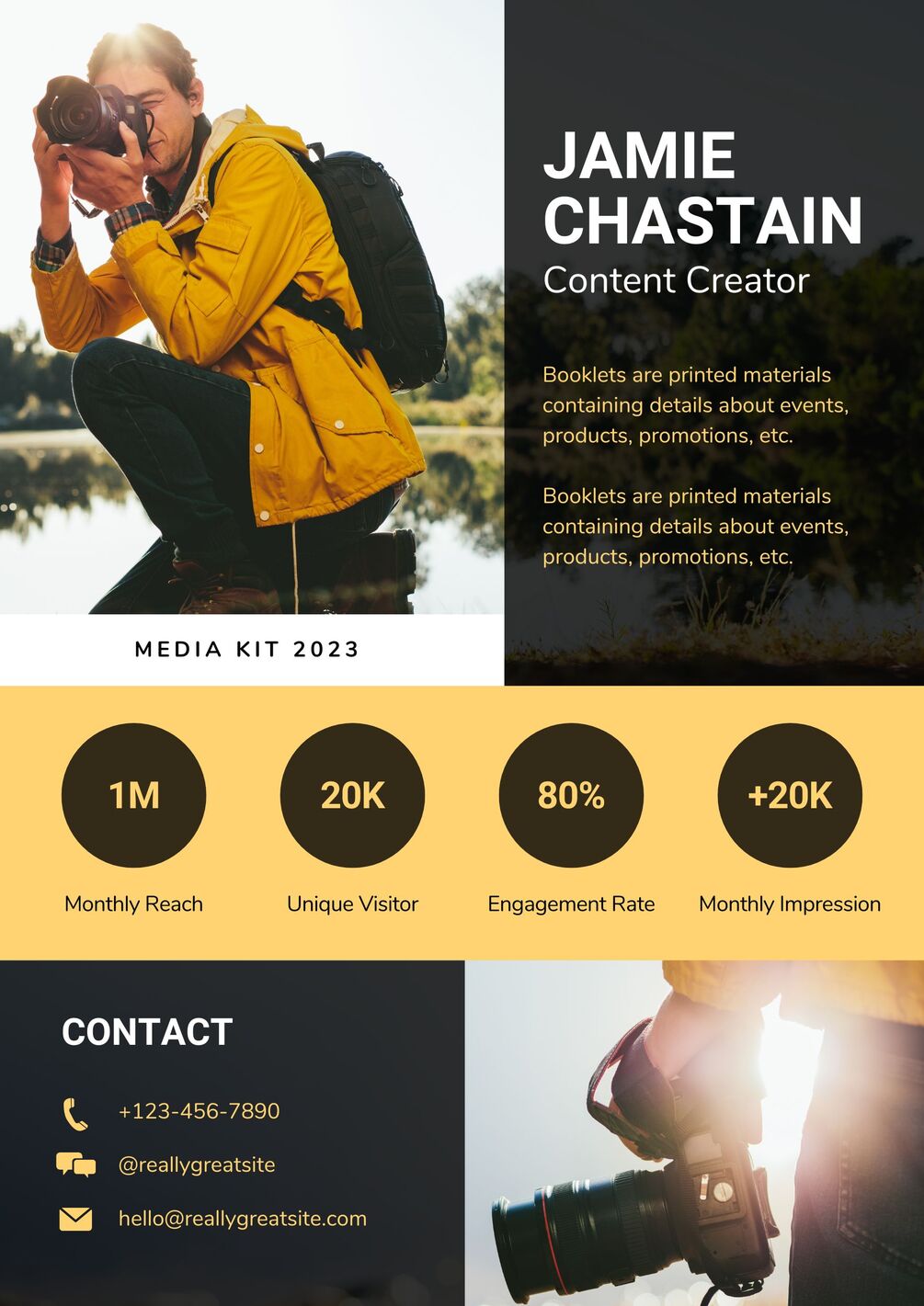 Professional Business Kit Card Template | Editable Canva Design ...