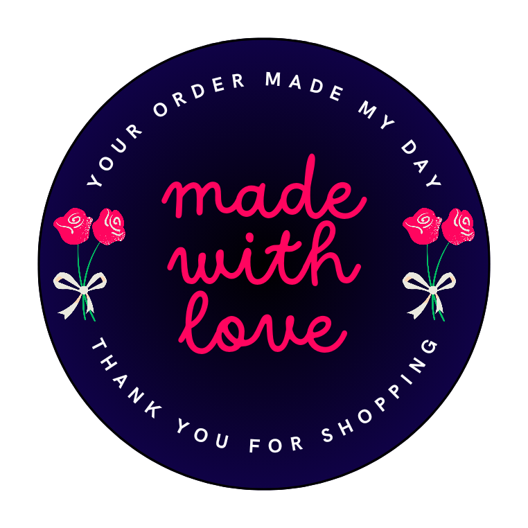 Packing lable Sticker with Impressive Greeting