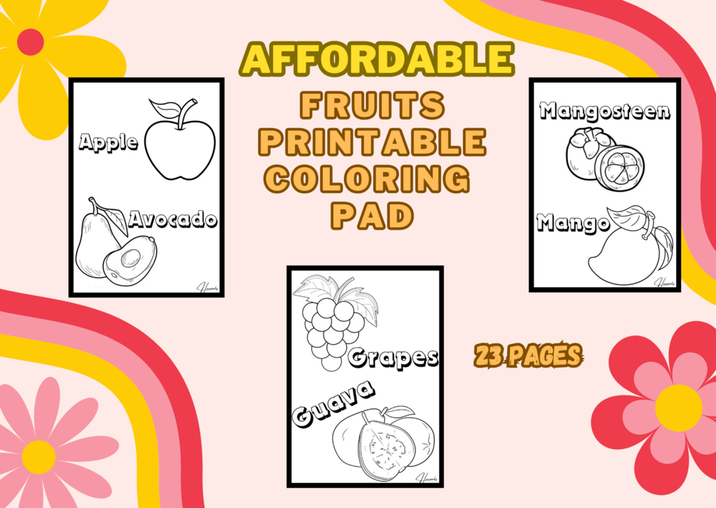 Fruits Coloring Book