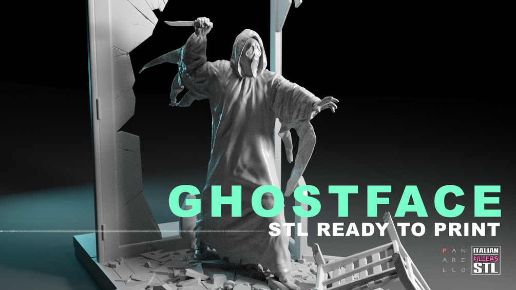 GHOSTFACE_STL+diorama - ready to print