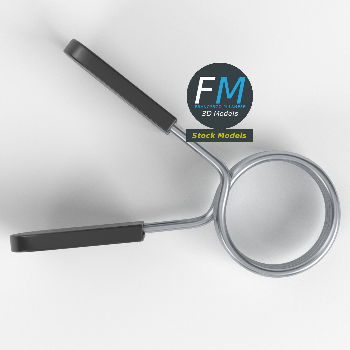 3D MODEL - Spring collar clip