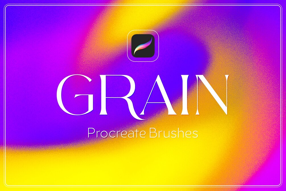 Procreat 24 Pen Pressure and Tilt Sensitive Grain Brushes by Evian Hanks