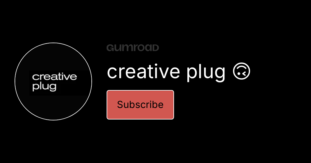 creative plug 🙃