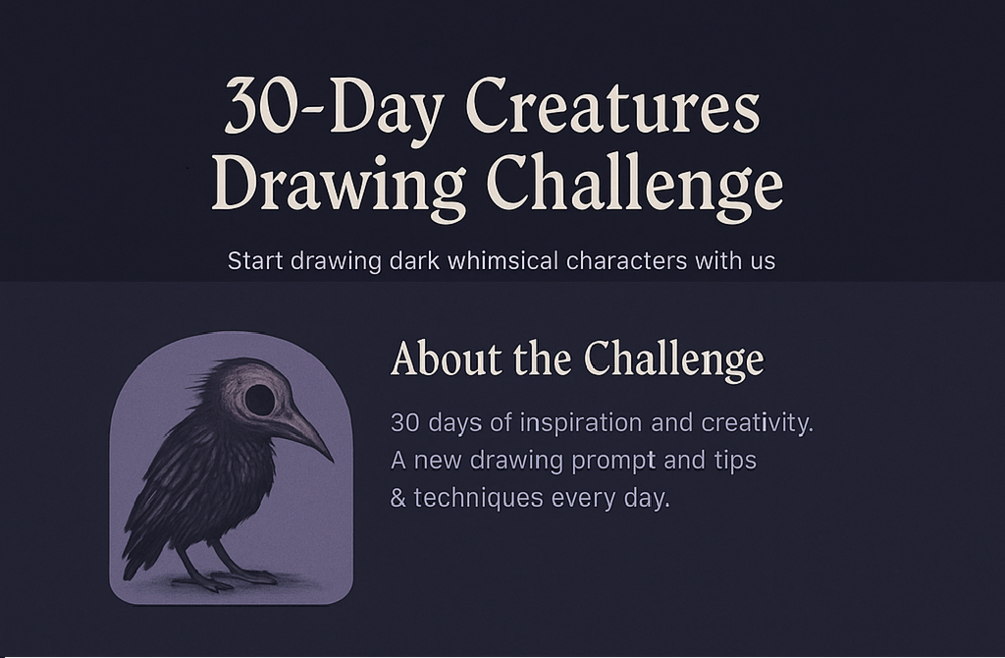 Whimsy Drawing – 30-Day Creatures Challenge