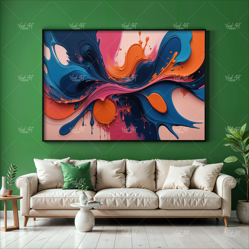 Ethereal Flow: Abstract Serenity Art