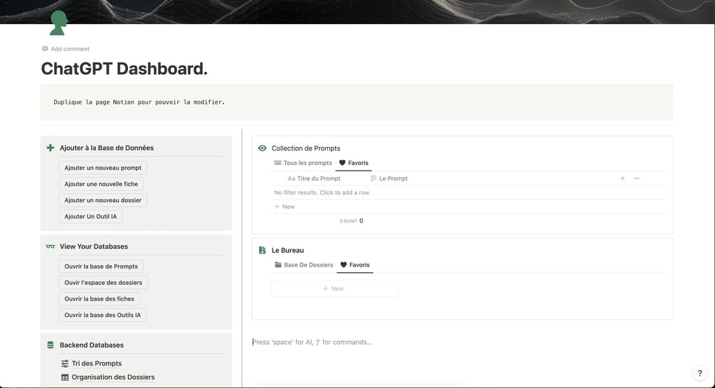 ChatGPT Dashboard - Tom AI