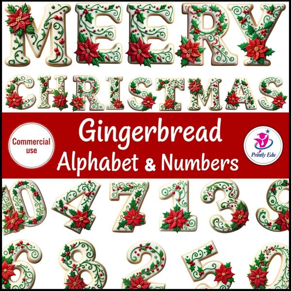 Mega Christmas Gingerbread & Winter Characters Clipart Bundle | Holiday ...