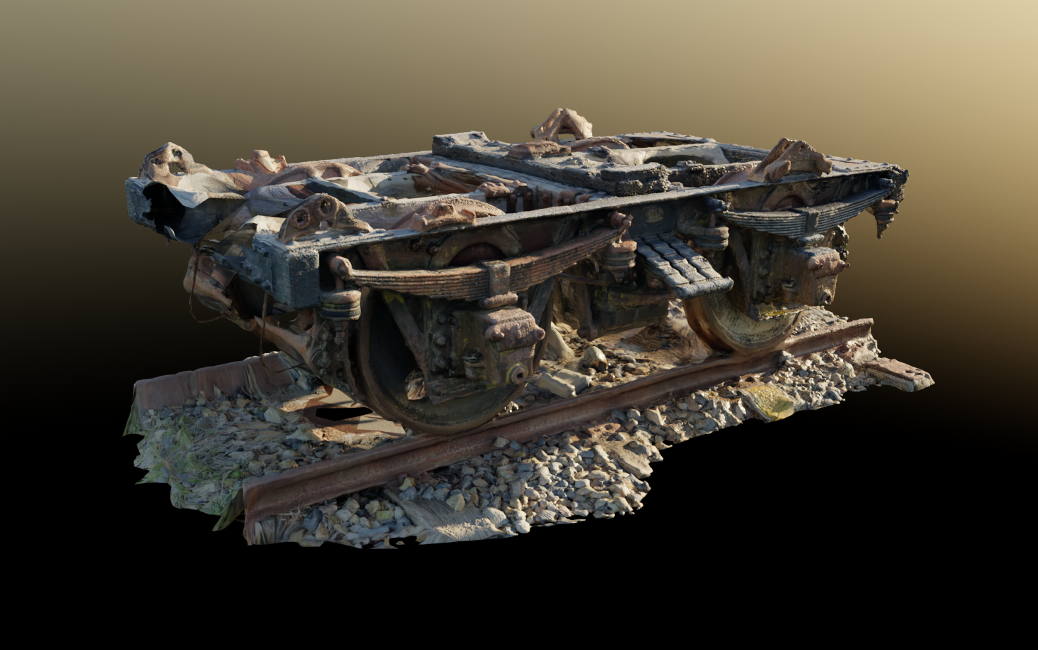 Free 3D Scan Train Wheels Markom3D