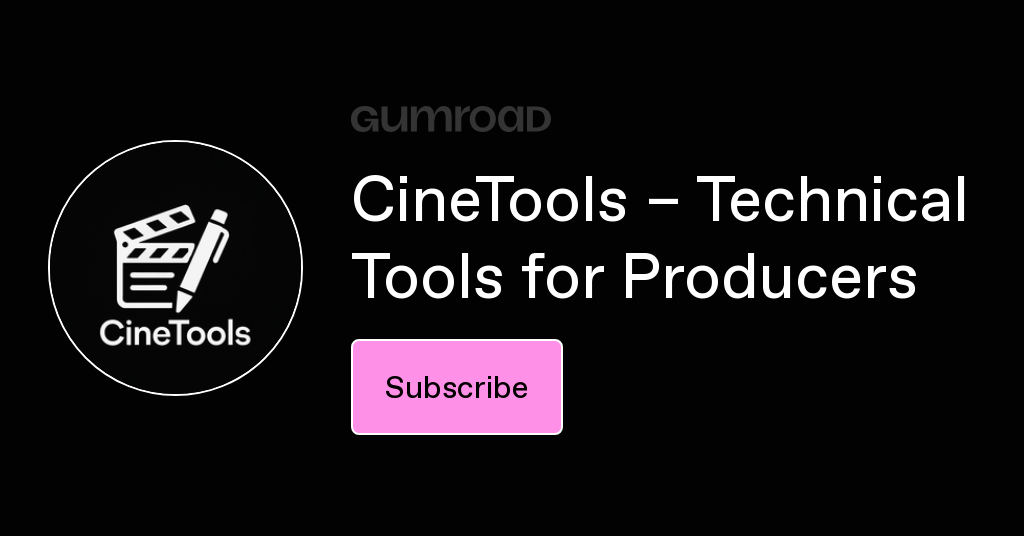 CineTools – Technical Tools for Producers