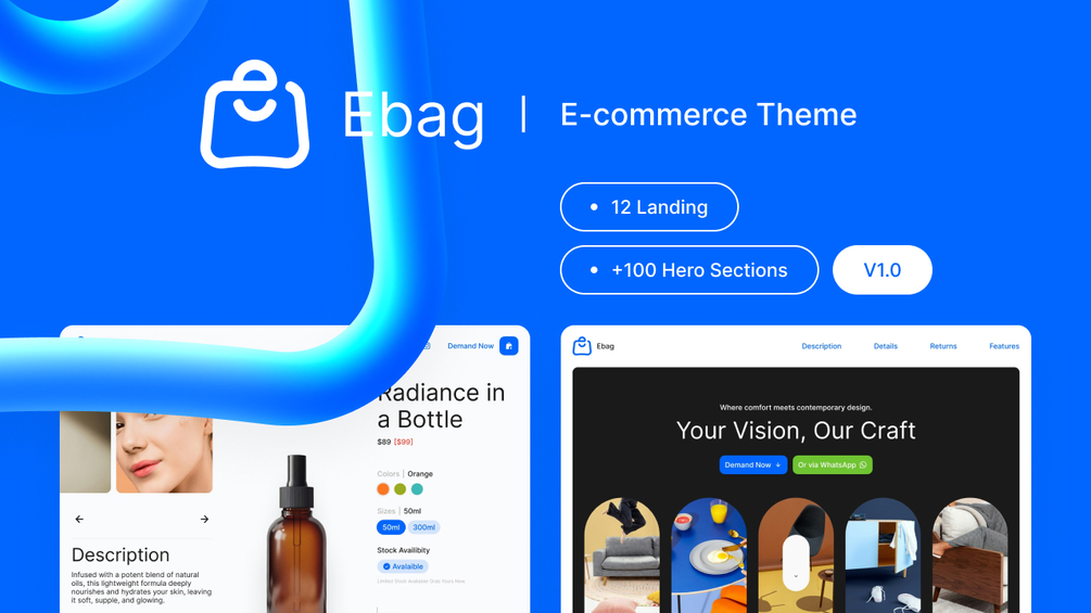 Ebag - E-commerce Theme For Figma