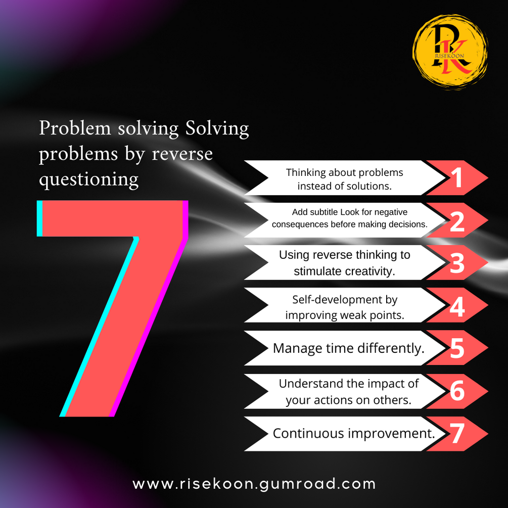 Reverse thinking: Rediscover yourself and avoid mistakes