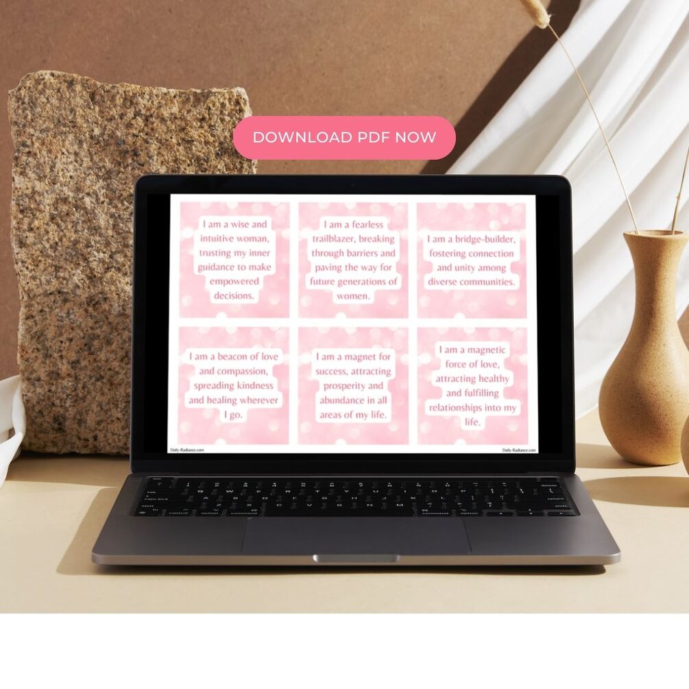 Affirmations Cards - Printable Affirmation Cards for Her, 60 That Girl ...